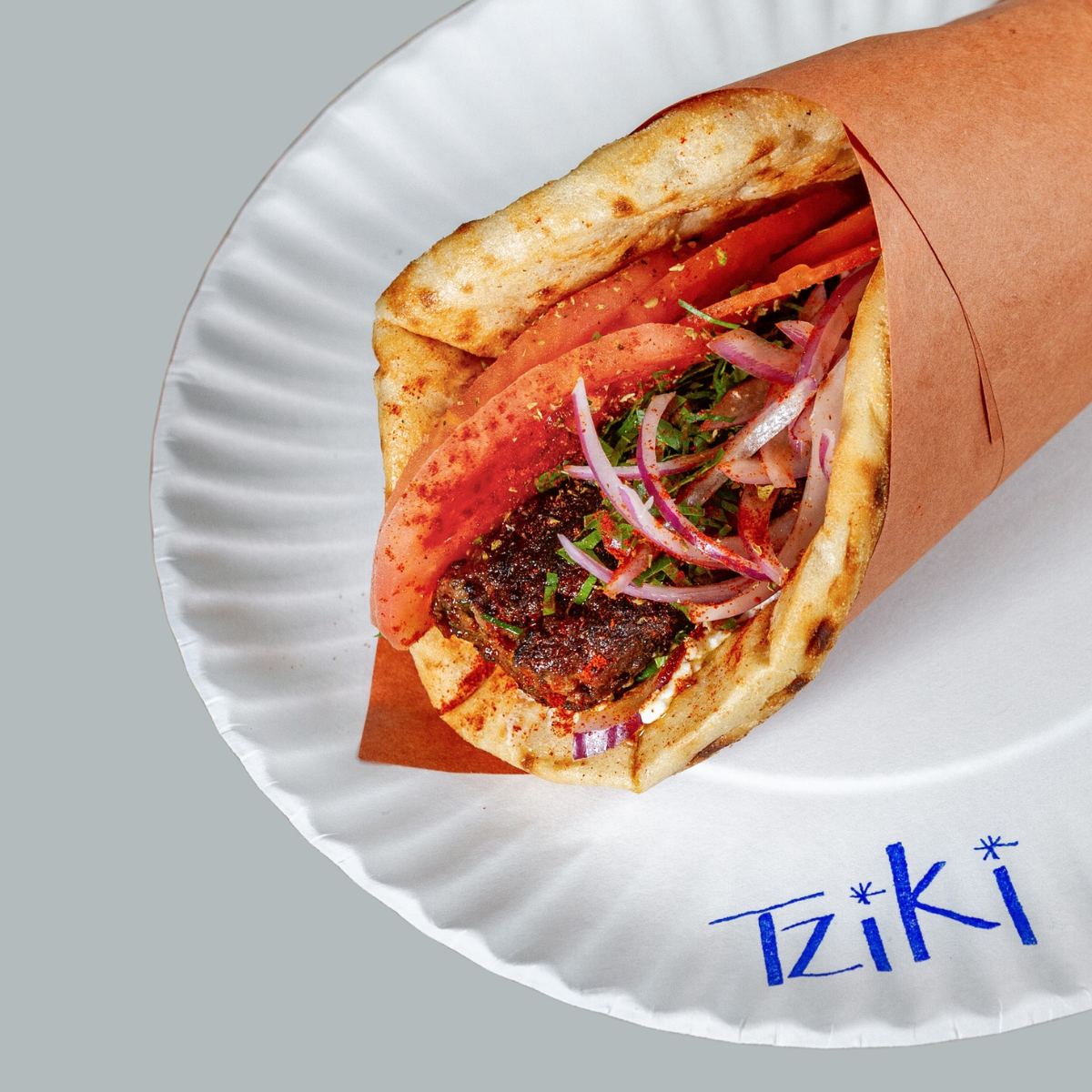 Beef Kebab Souvlaki - In a Greek Pita | Tziki